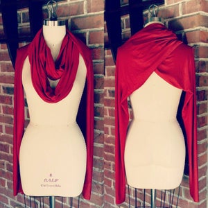 Custom Convertible Scarf Top With Sleeves - Etsy
