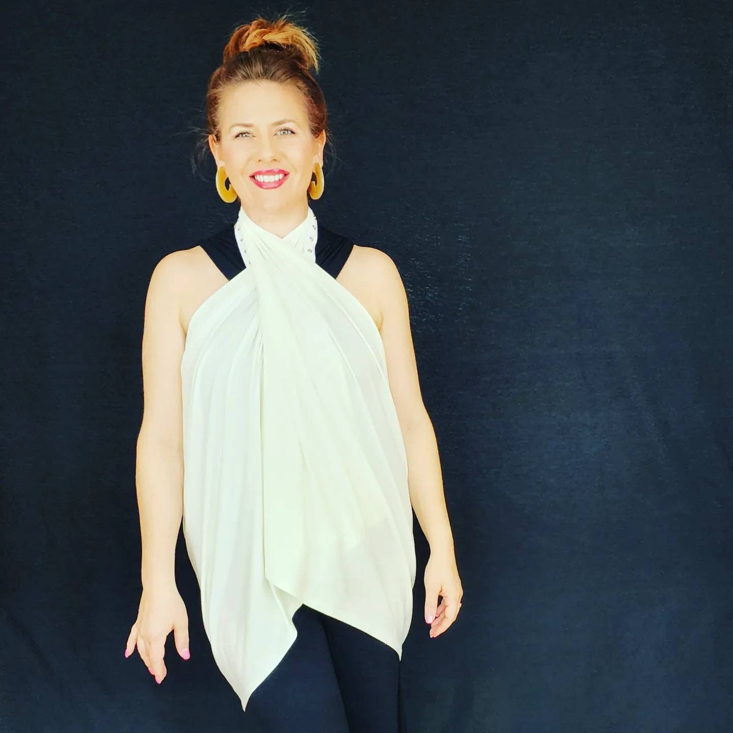 Convertible Scarf With Snaps Made in Bamboo Jersey Knit - Custom Made ...