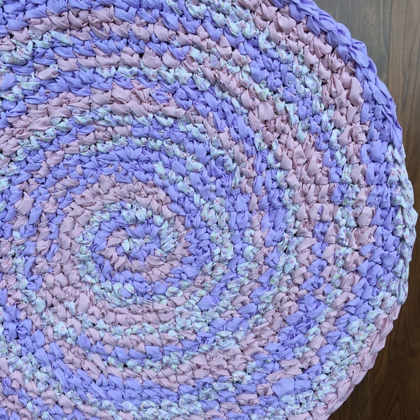 Purple Rag Rug - Etsy