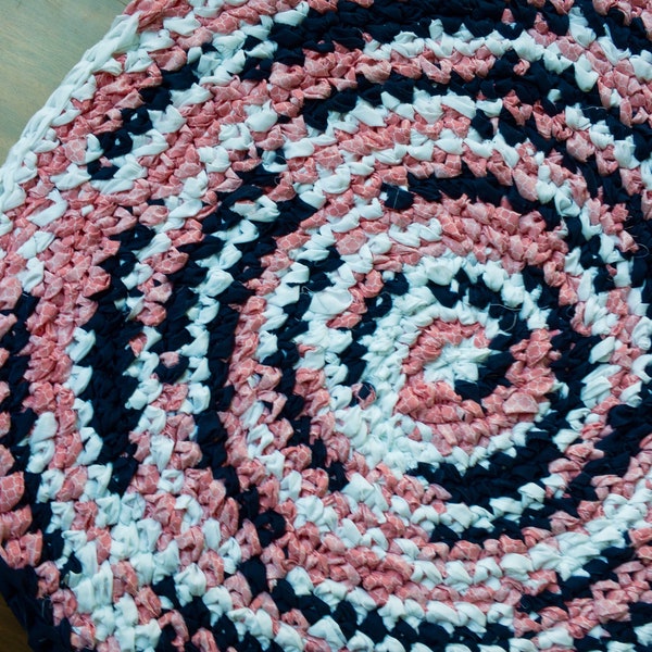 Hand Crocheted Rug - Etsy