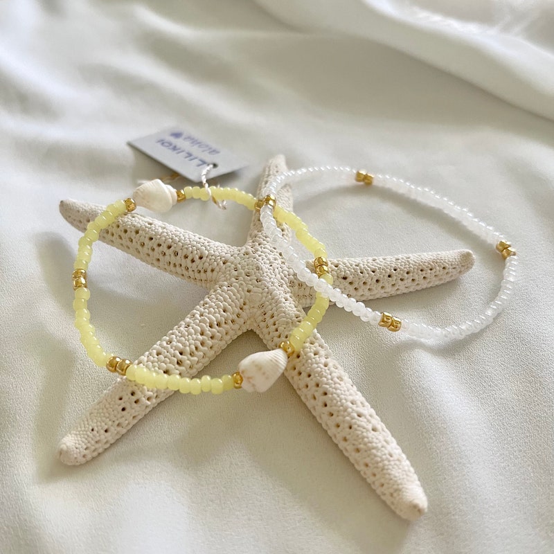 Shell Bead Bracelet - Etsy