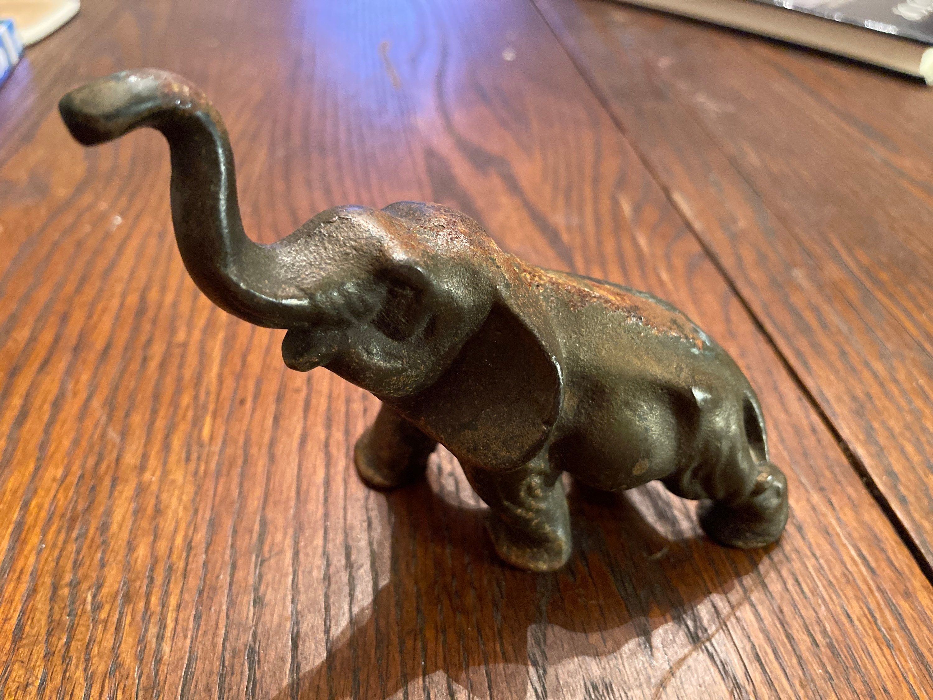 Antique Solid Full-form Iron Elephant Paperweight - Etsy