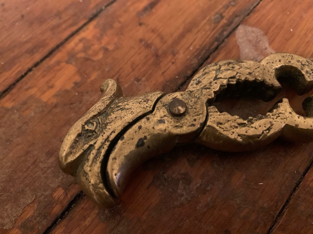 Cast Brass Brass Rooster Nut Cracker #1 - Etsy