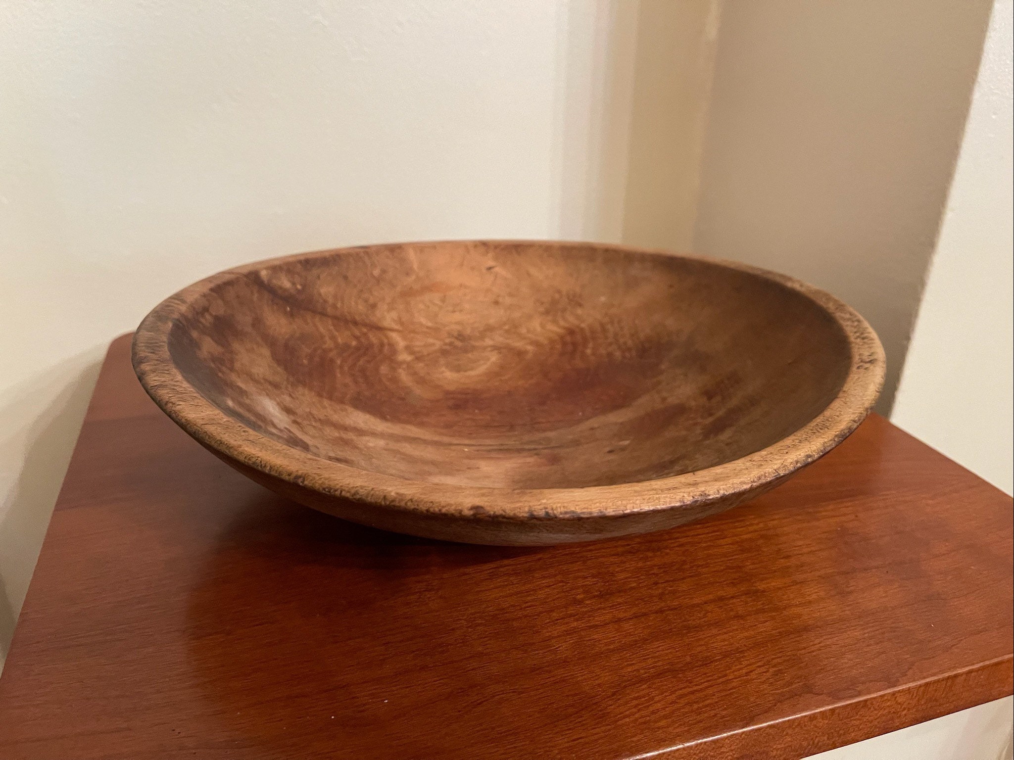 Home & Living Bowls Dining & Serving Vintage Turned Wood Bowl with ...