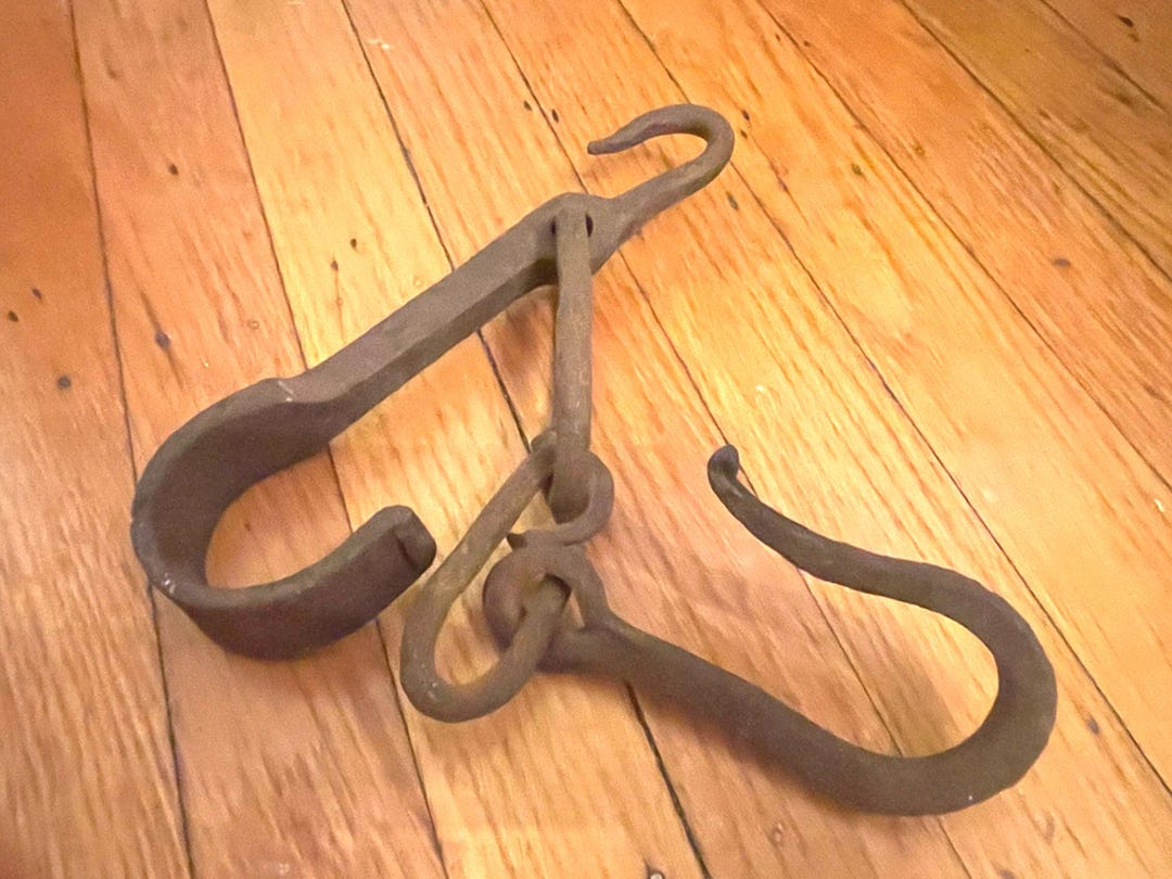 Antique Hand Forged Adjustable Trammel Hook - Etsy