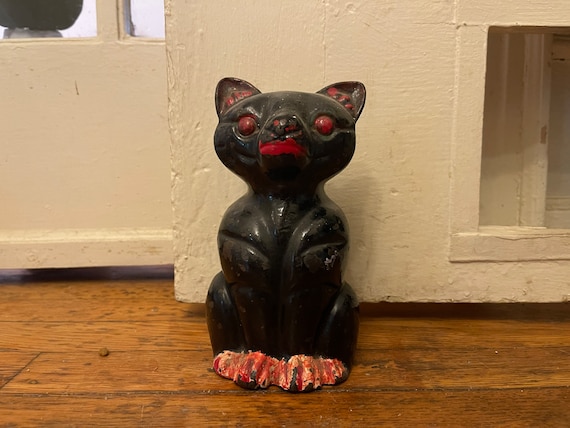 Antique Doorstop Hollow Cats Albany 95 Red Lips - Etsy