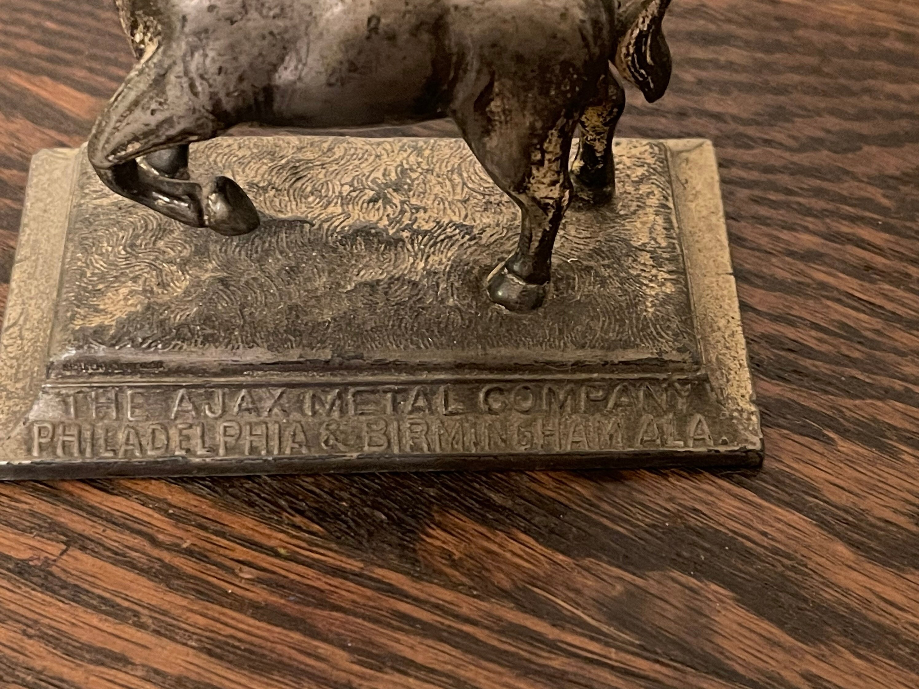 Ajax Bull Babbitt Paperweight — Metal Alloy - Etsy