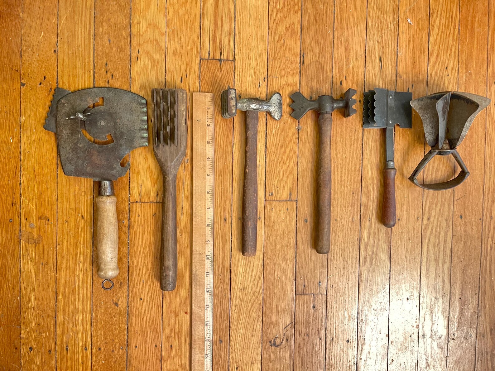 Collection of 6 Antique Kitchen Mallets, Tenderizers and Choppers - Etsy