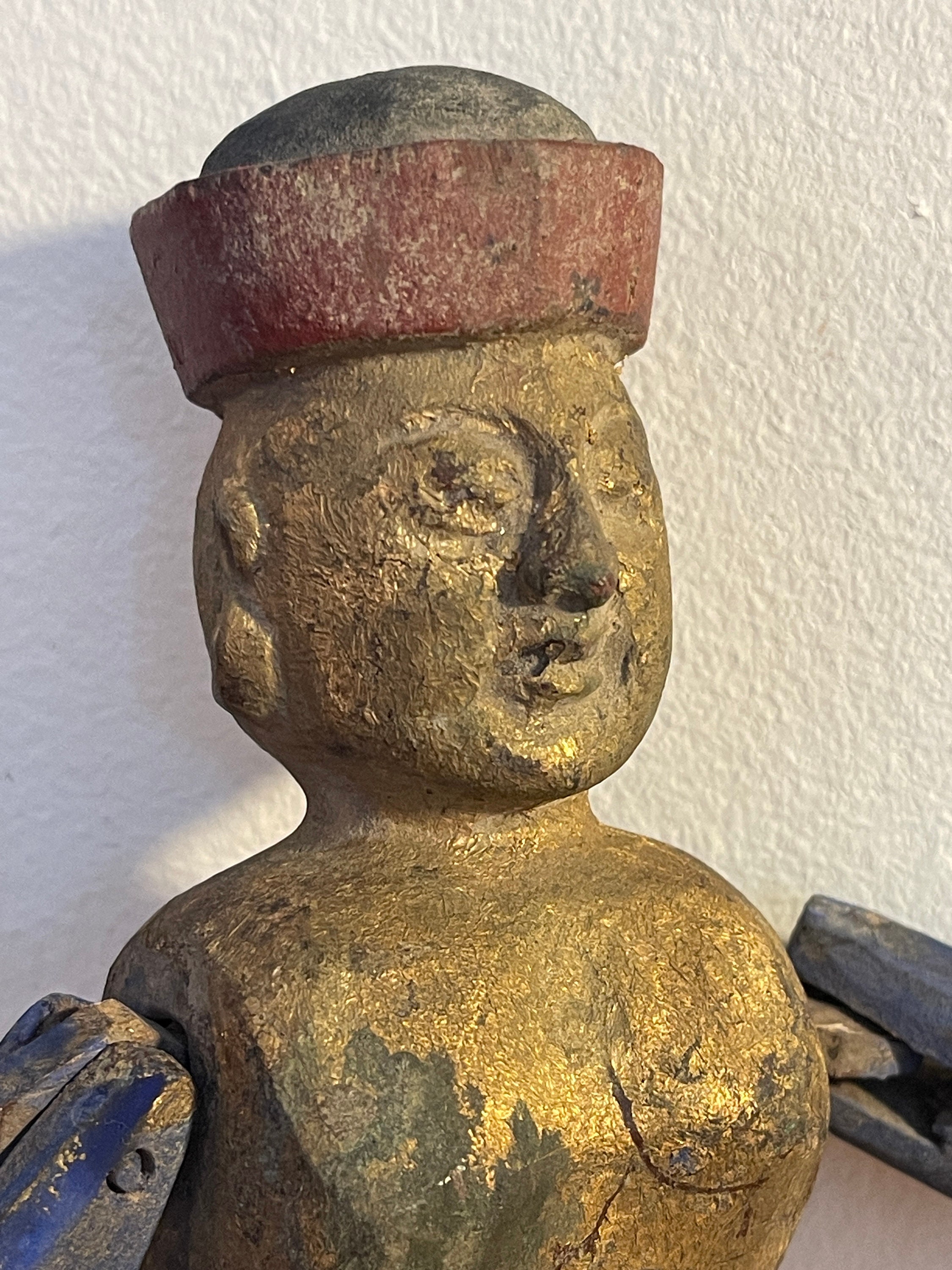 Antique Gilt Hand-carved Wooden Toy Chinese - Etsy