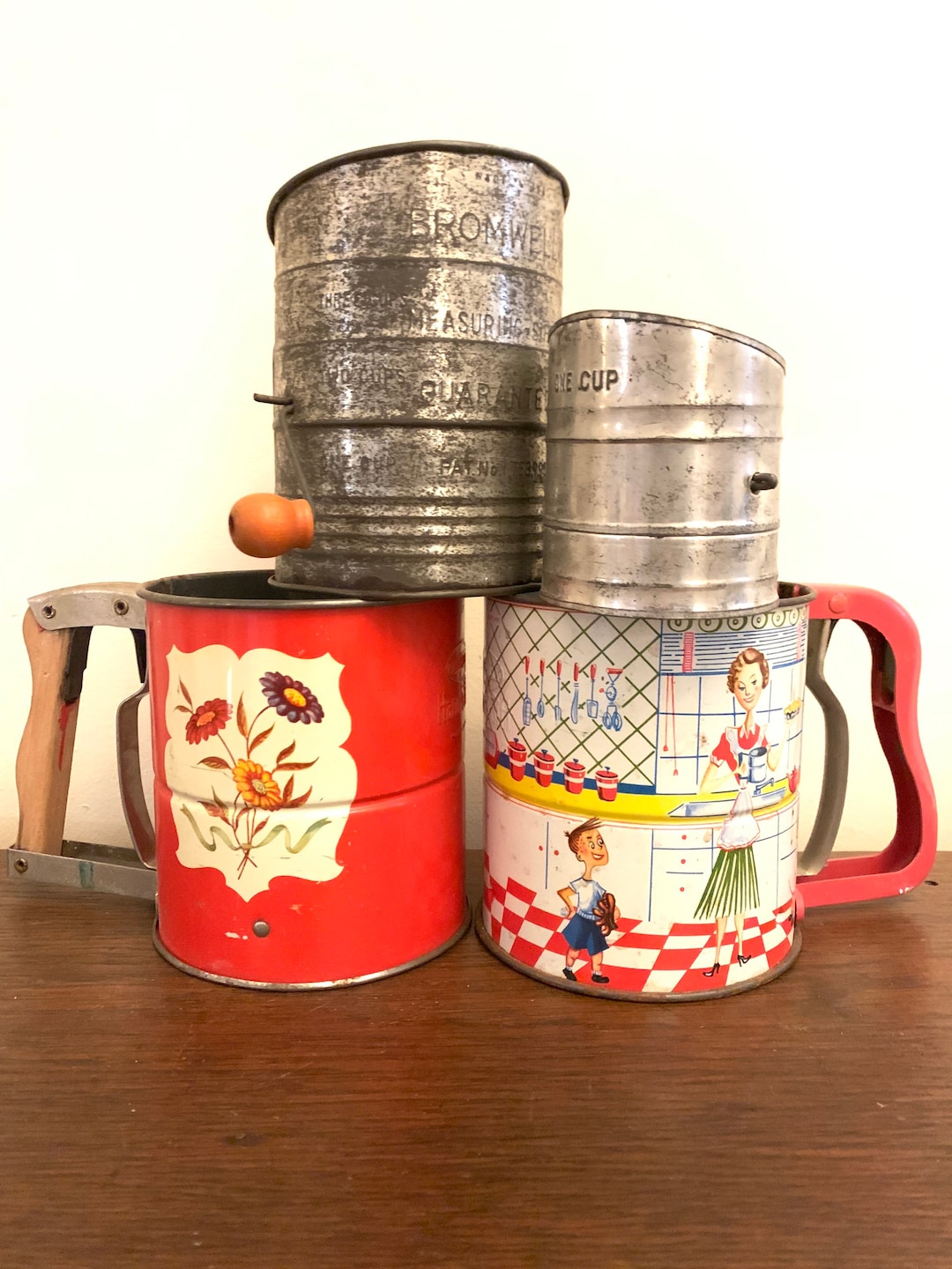 Hand-i-sift Androck & Bromwell Flour Sifters — Set of 4 - Etsy