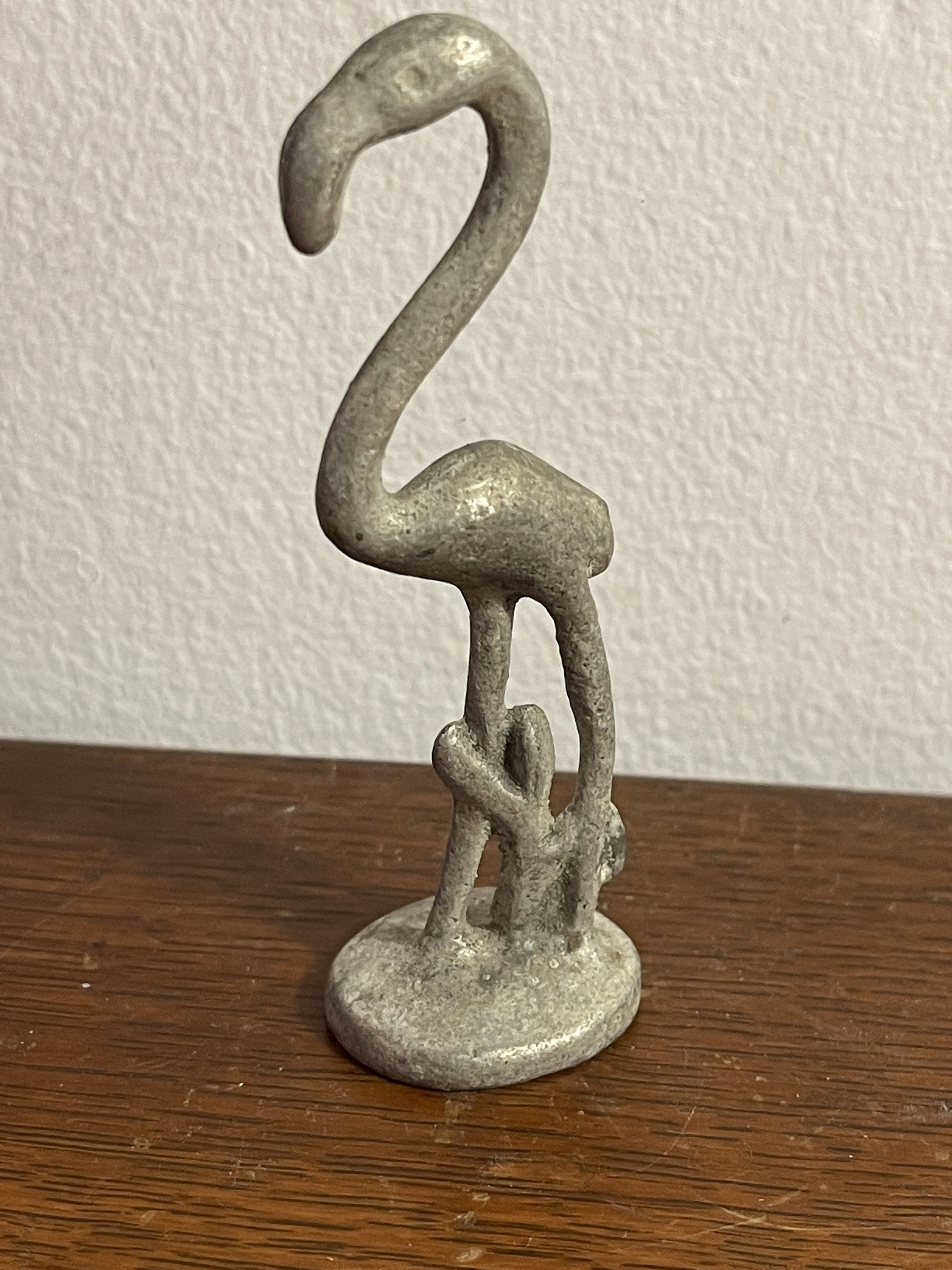 Vintage Cast Iron Flamingo Paperweight Souvenir - Etsy