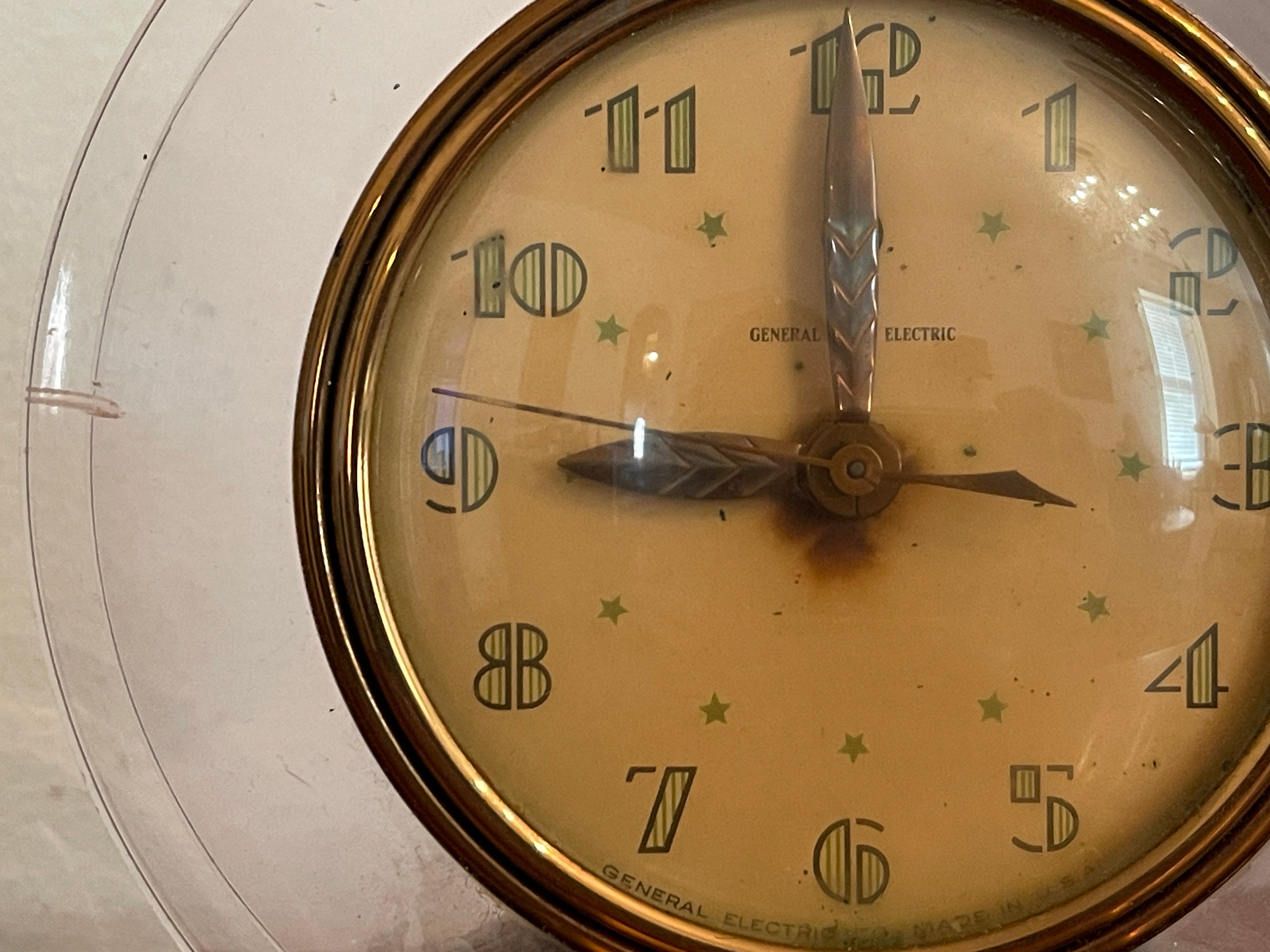 Art Deco General Electric Rapture Electric Clock 1940's 3H160 Desk ...