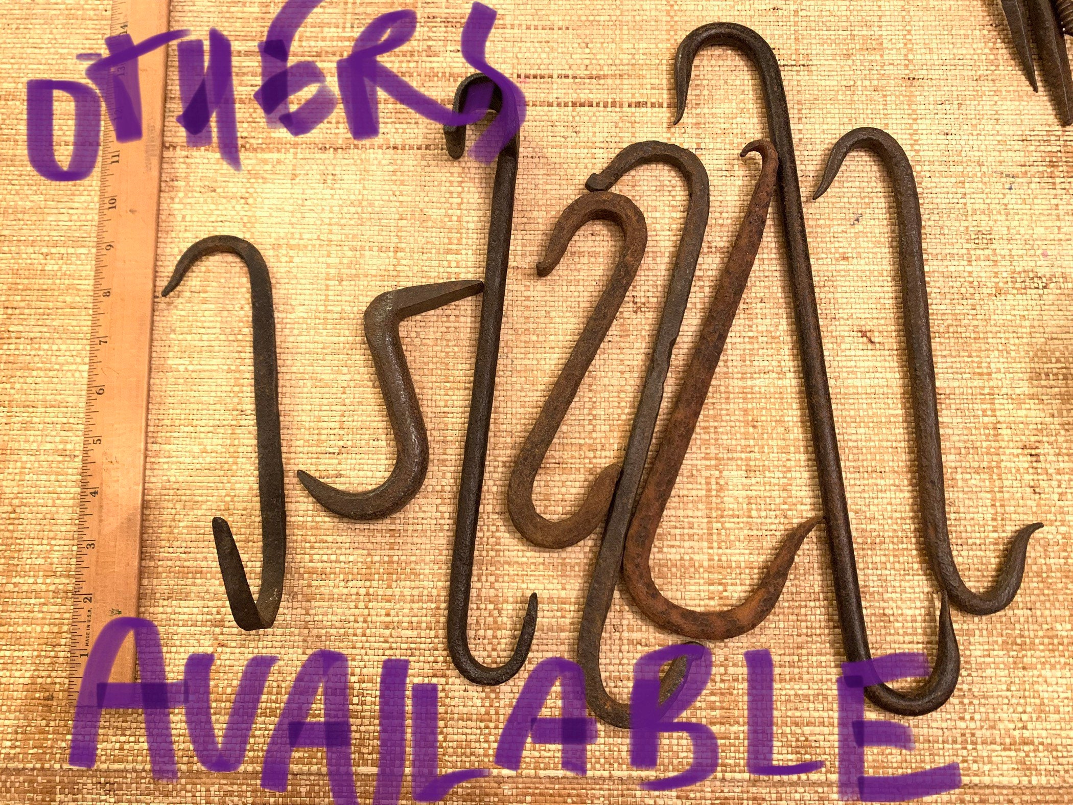 Colonial Wrought Iron Hearth-ware Pot Hook - Etsy
