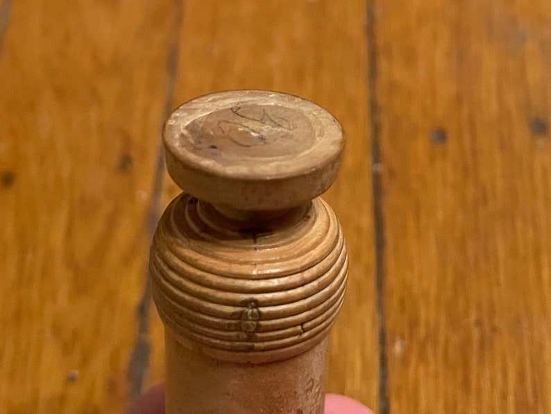 Old Turned Needle Case, Acorn Shape - Etsy
