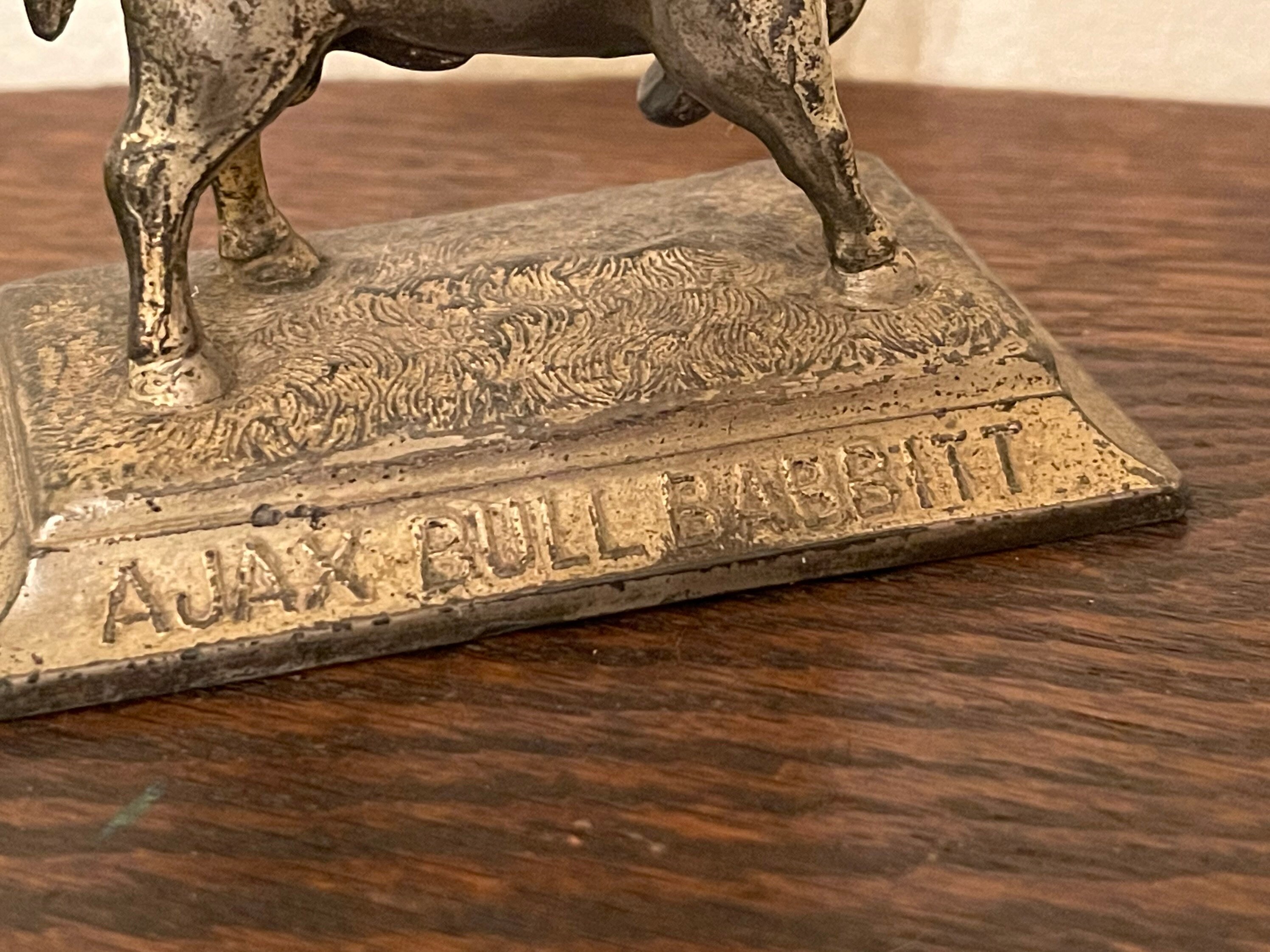 Ajax Bull Babbitt Paperweight — Metal Alloy - Etsy