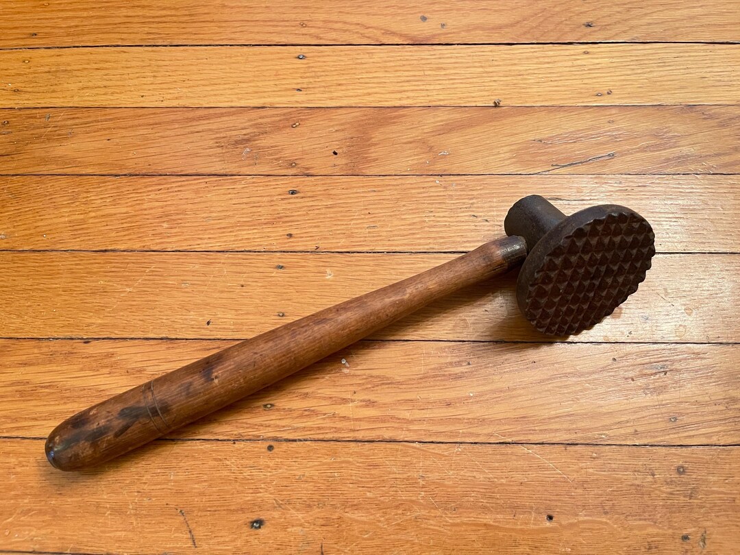 Fine Wooden Kitchen Mallet, Tenderizer — Antique, Hand Turned - Etsy
