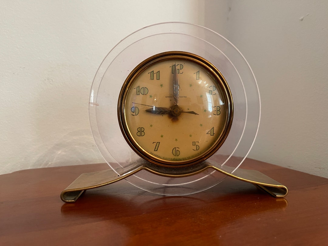 Art Deco General Electric Rapture Electric Clock 1940's 3H160 Desk ...