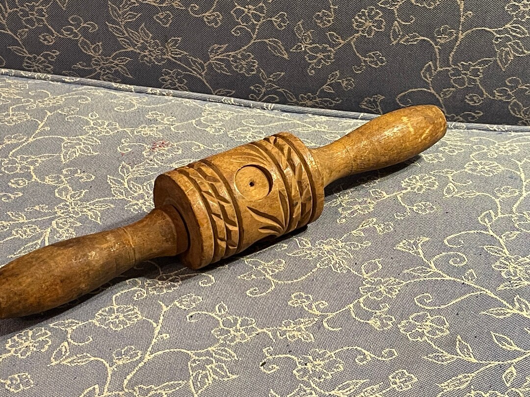 Antique Springerle Cookie Rolling Pin - Etsy