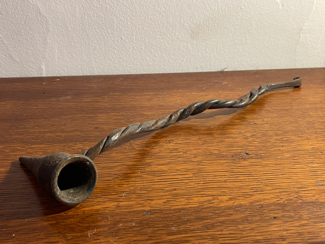 Whimsical and Ornate, Braided Snuffer – Early 20th Century Wrought Iron ...