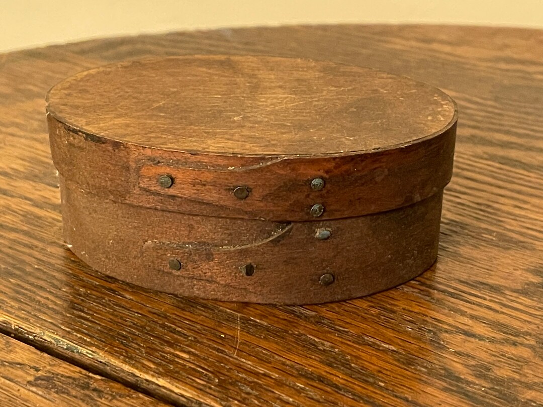 Antique Small Oval Shaker Box - Etsy