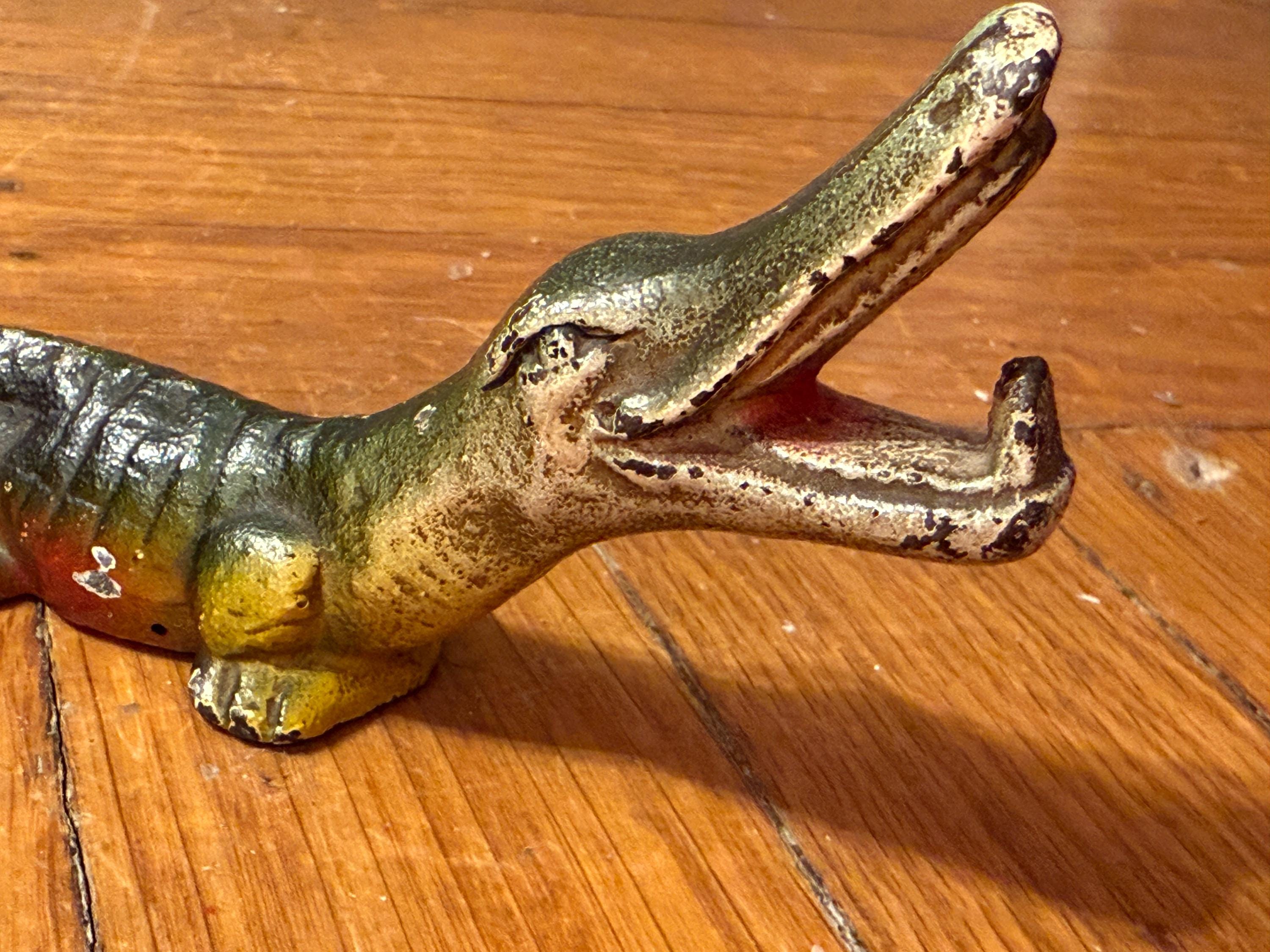 Vintage 1950’s Standing Alligator Bottle Opener Cast Iron - Etsy
