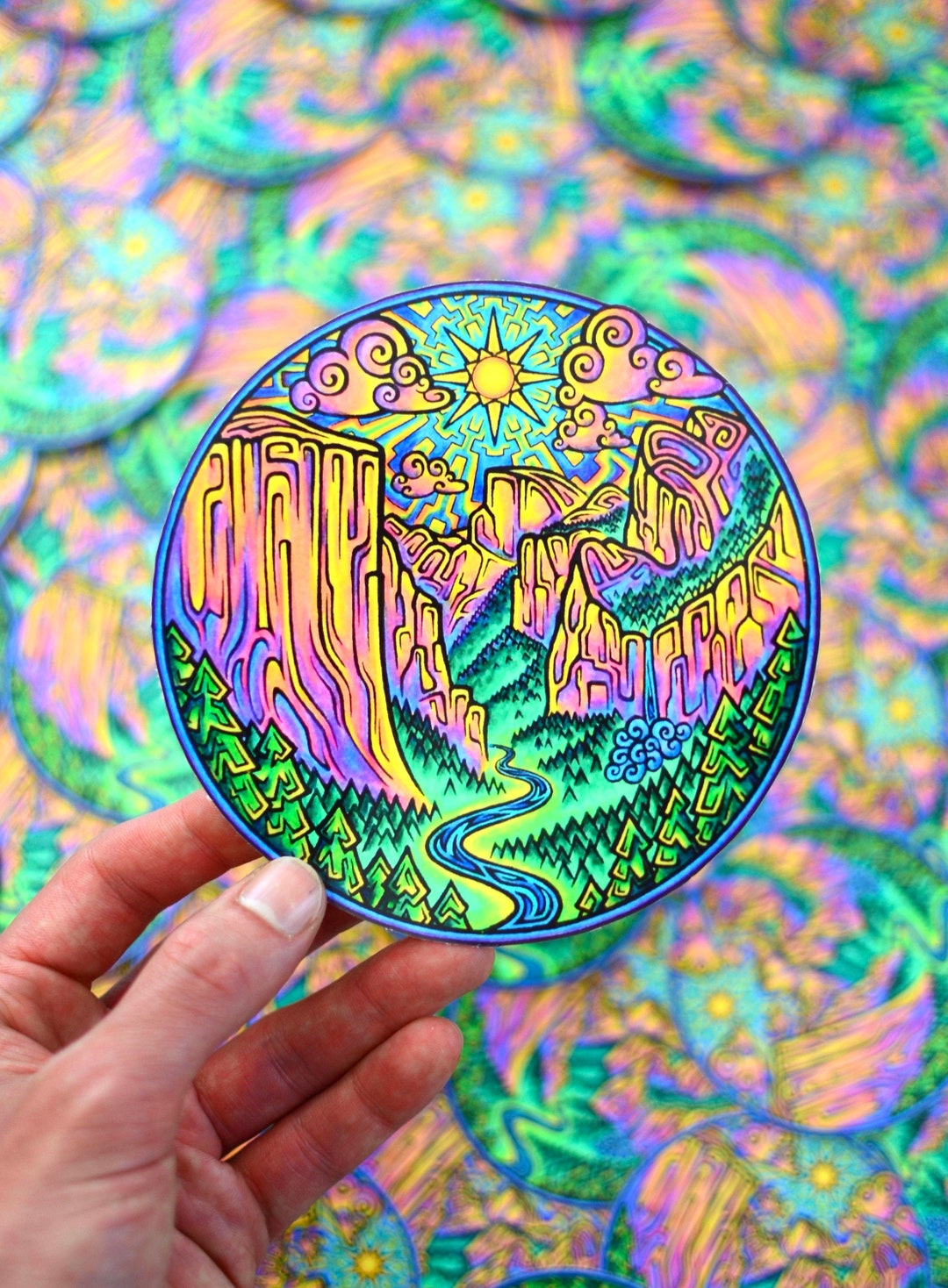Hand Drawn Yosemite Sticker - Half Dome Sticker - National Park Sticker ...