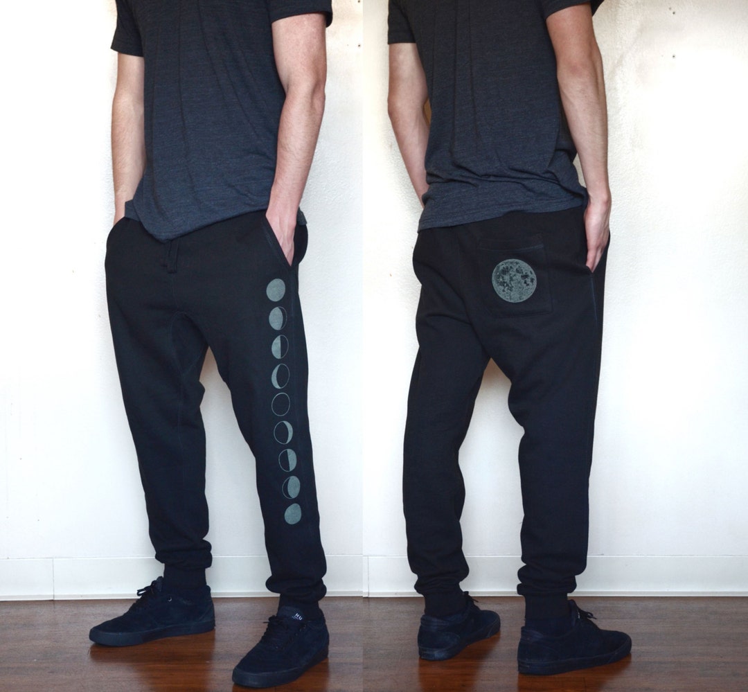 Glow in the Dark Moon-phase Joggers - Jogger Sweatpants - Festival ...