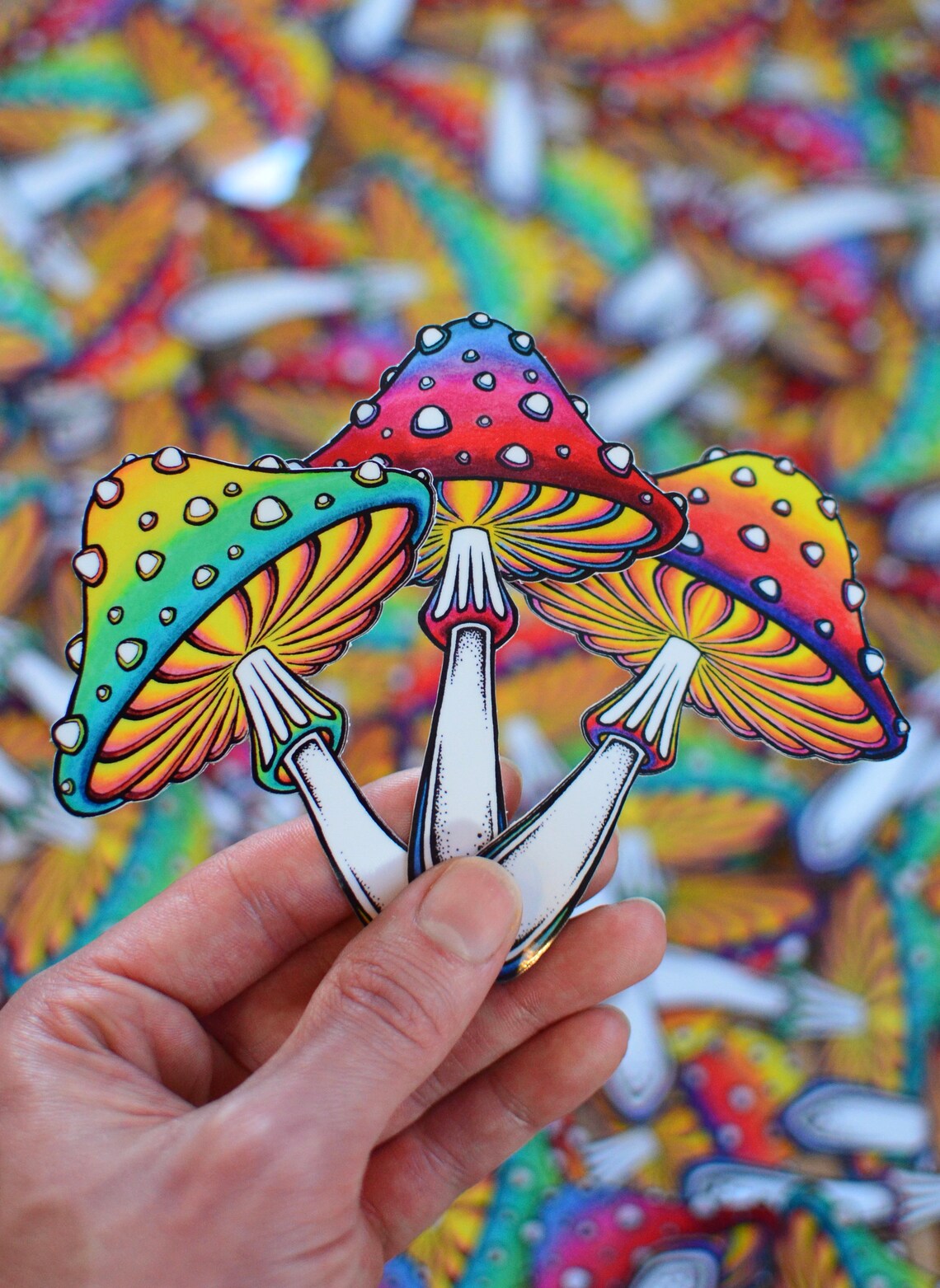 Hand Drawn Mushroom Sticker Pack - Mushroom Decal - iPhone Sticker ...
