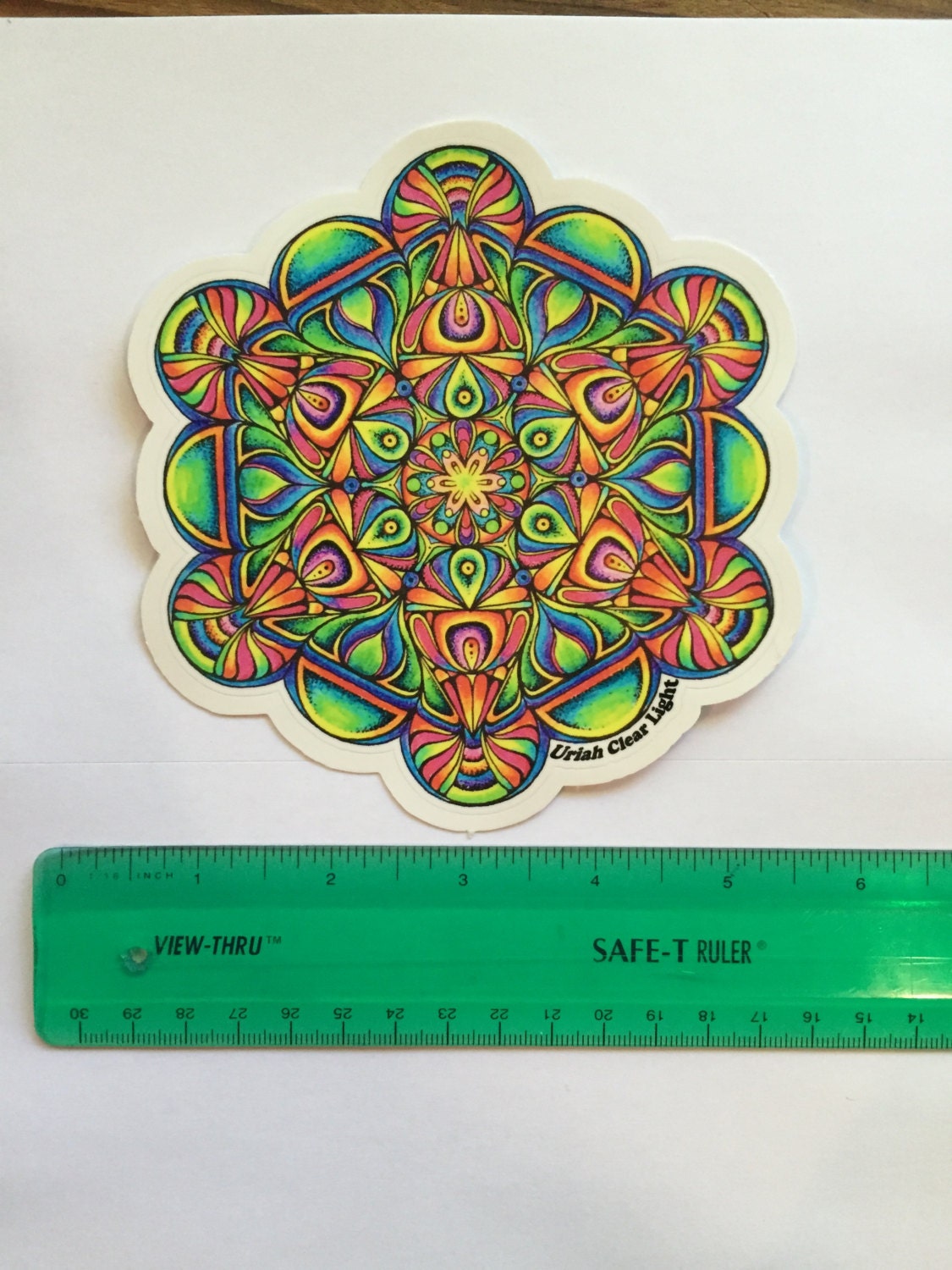 Hand Drawn Metatron's Cube Mandala Sticker Sacred - Etsy