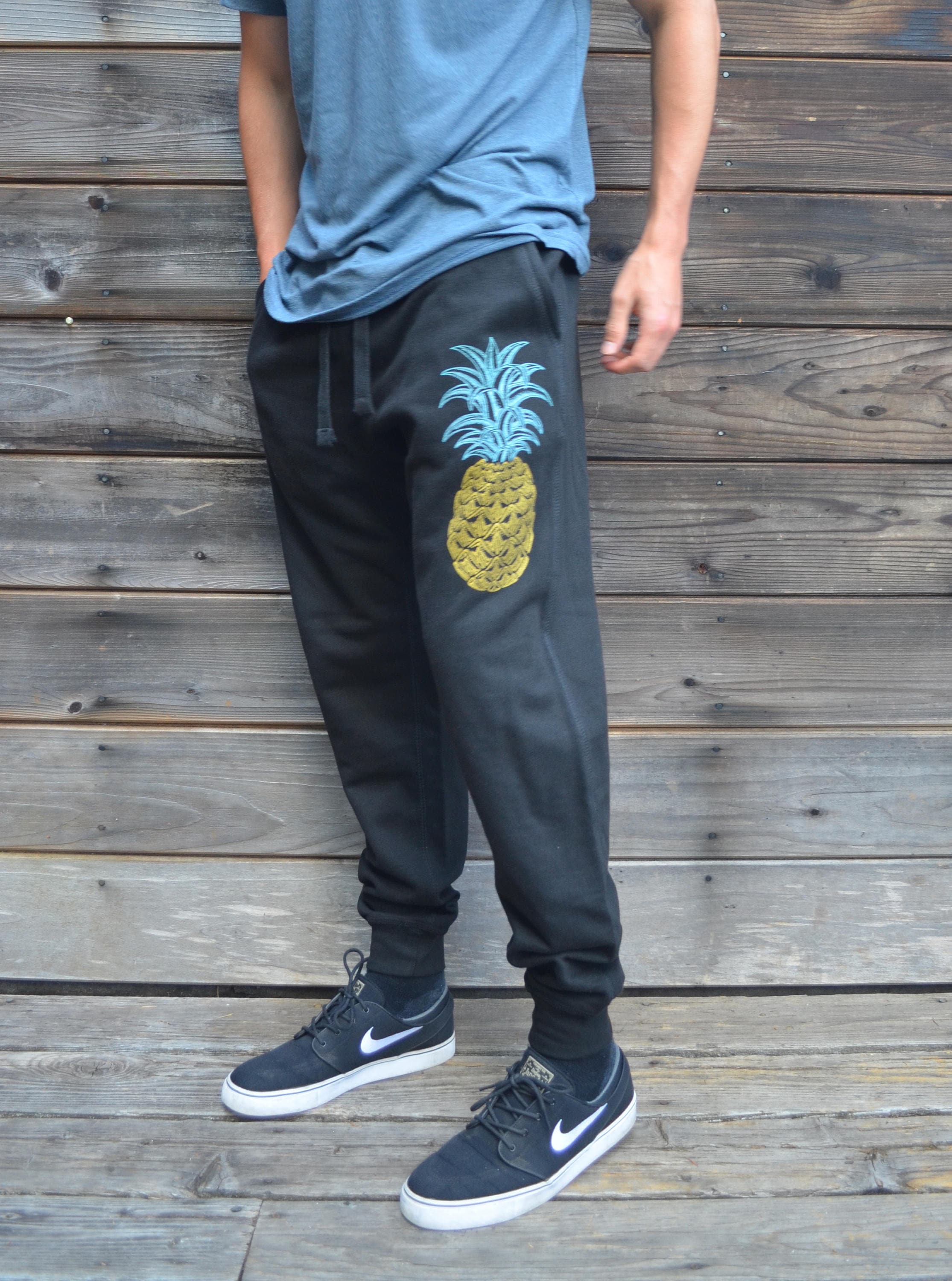Geometric Pineapple Joggers - Men's Festival Pants - Mens Workout Pants ...