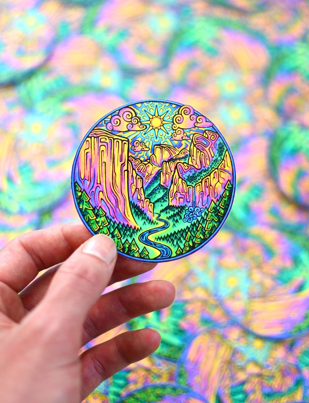 Hand Drawn Yosemite Sticker - Half Dome Sticker - National Park Sticker ...