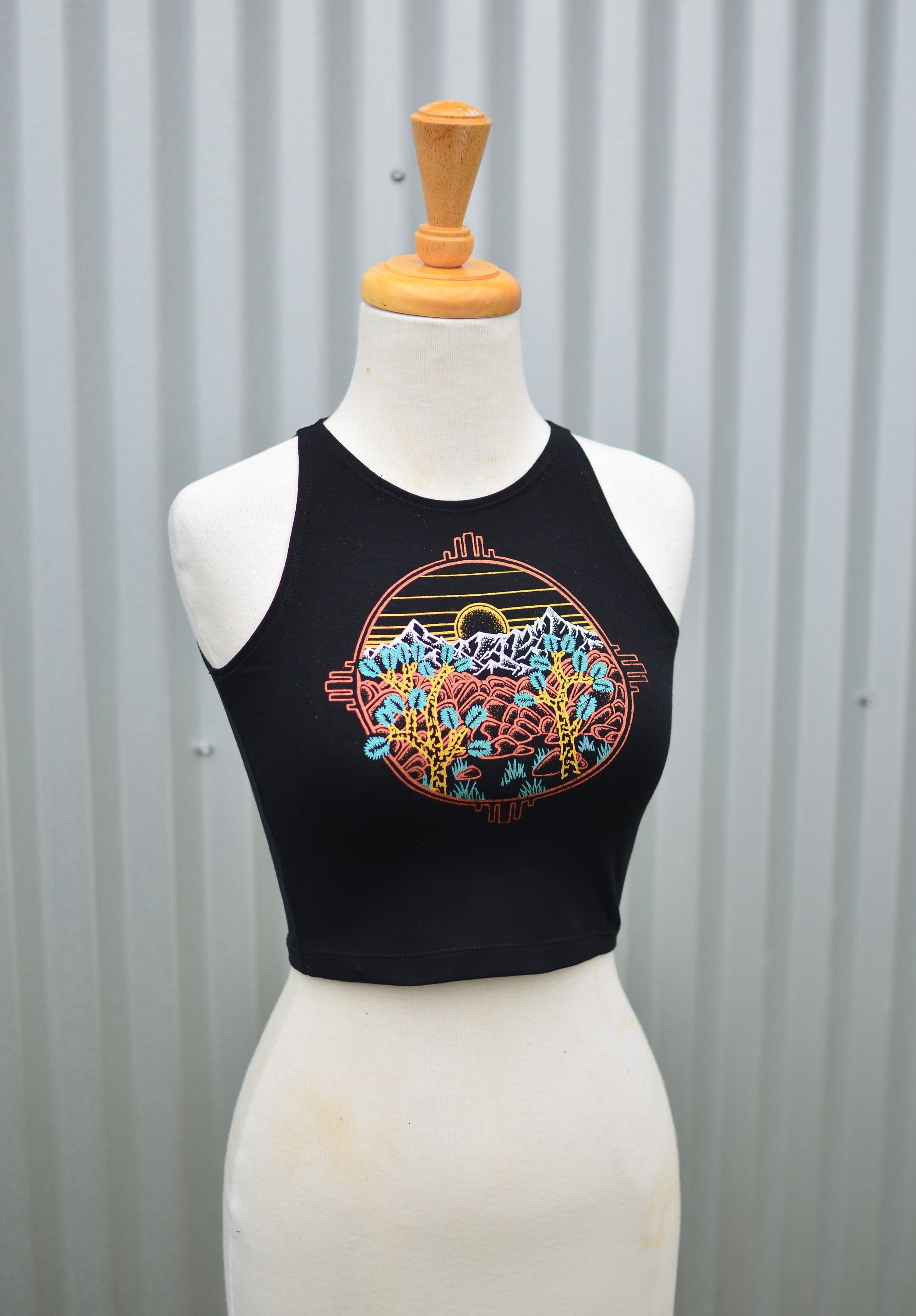 Joshua Tree Crop Top Sunset Crop Top Nature Crop Top | Etsy