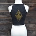 Black Fitted Volcano Fire Crop Top fire Element Series Crop Top ...