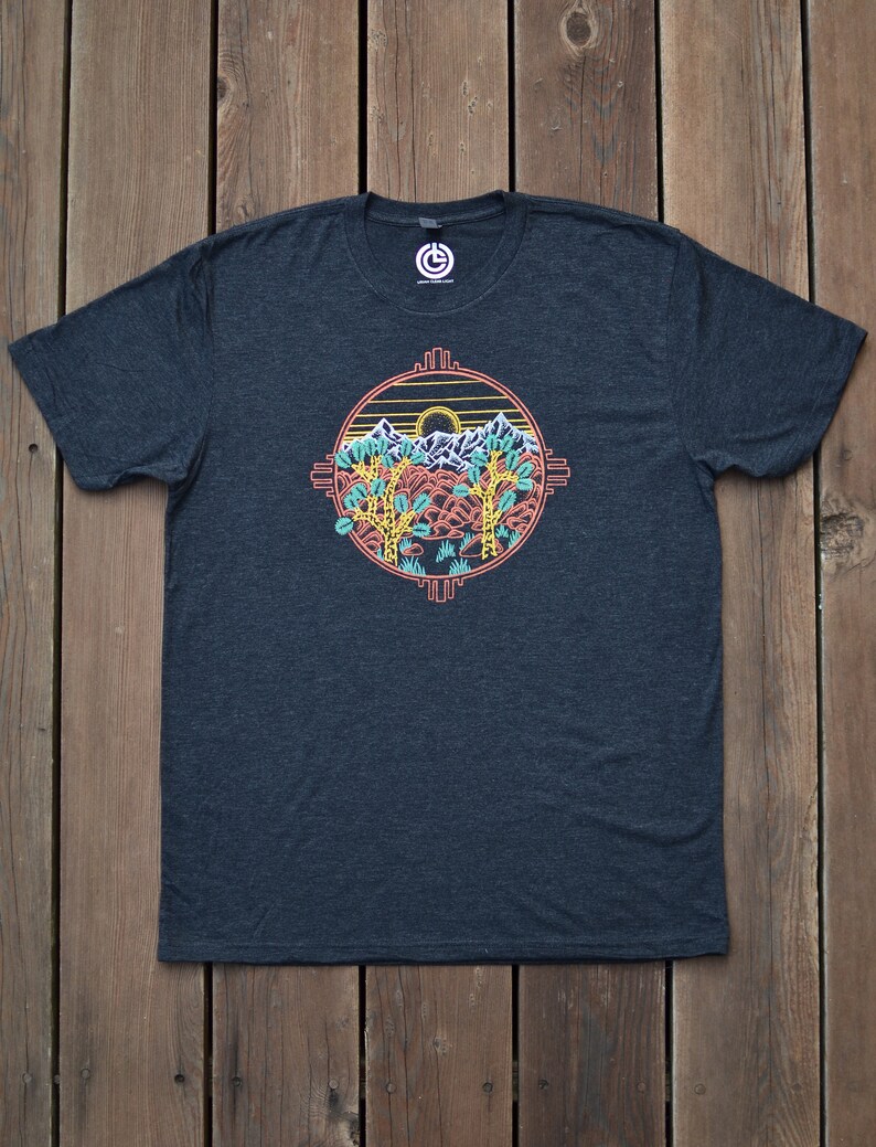 Metallic Joshua Tree T-shirt Mens Black T-shirt Joshua - Etsy