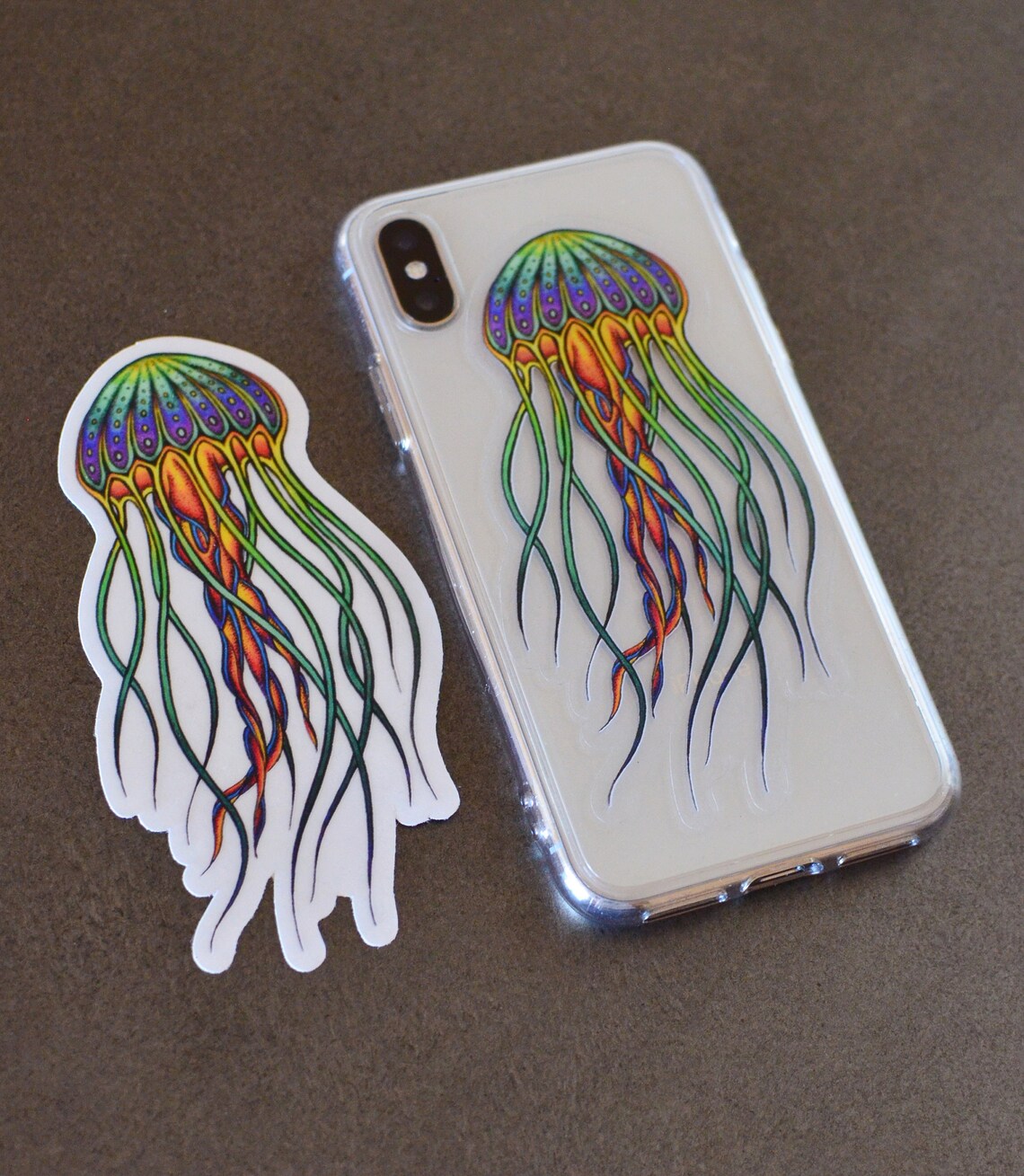 Hand Drawn Jellyfish Sticker Pack Jellyfish Decal iPhone | Etsy