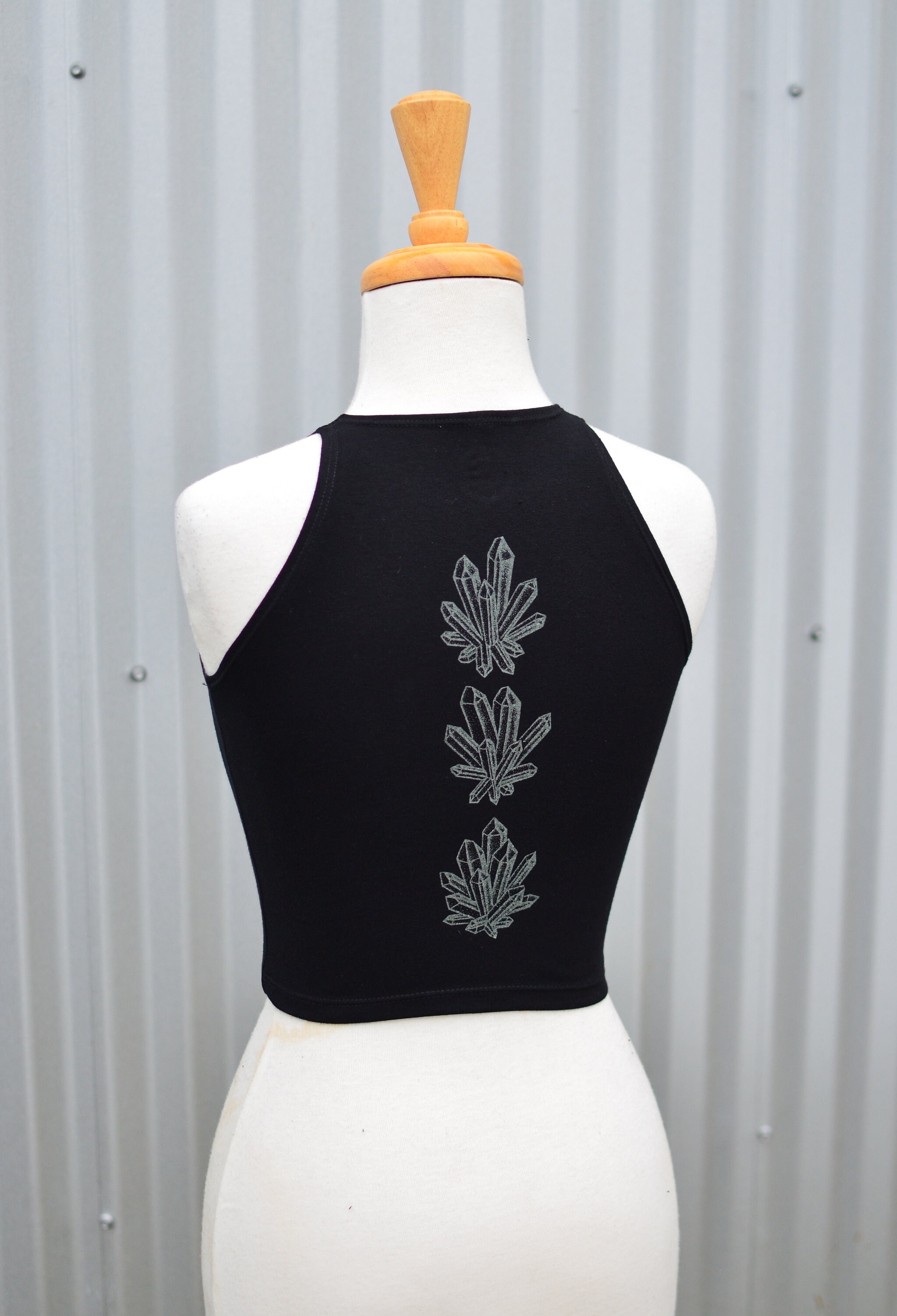 Crystal Mandala Crop Top Glow in the Dark Sacred Geometry | Etsy