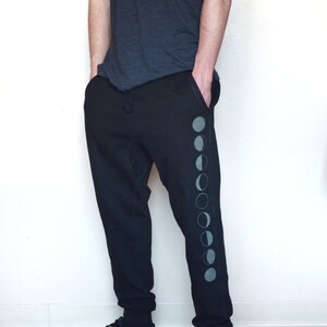Glow in the Dark Moon-phase Joggers - Jogger Sweatpants - Festival ...
