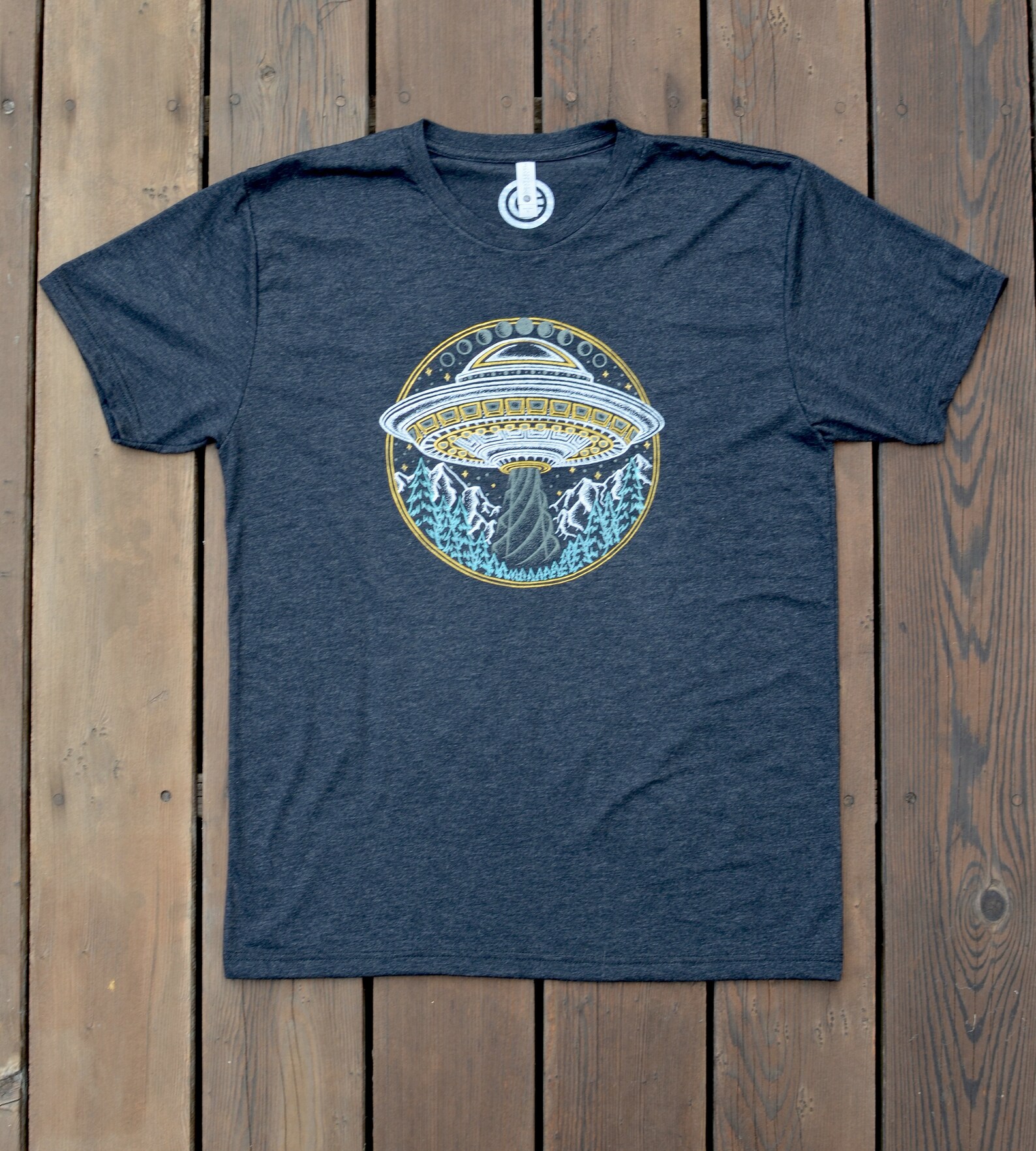 Glow in the Dark Alien UFO T-shirt Men's UFO Shirt - Etsy