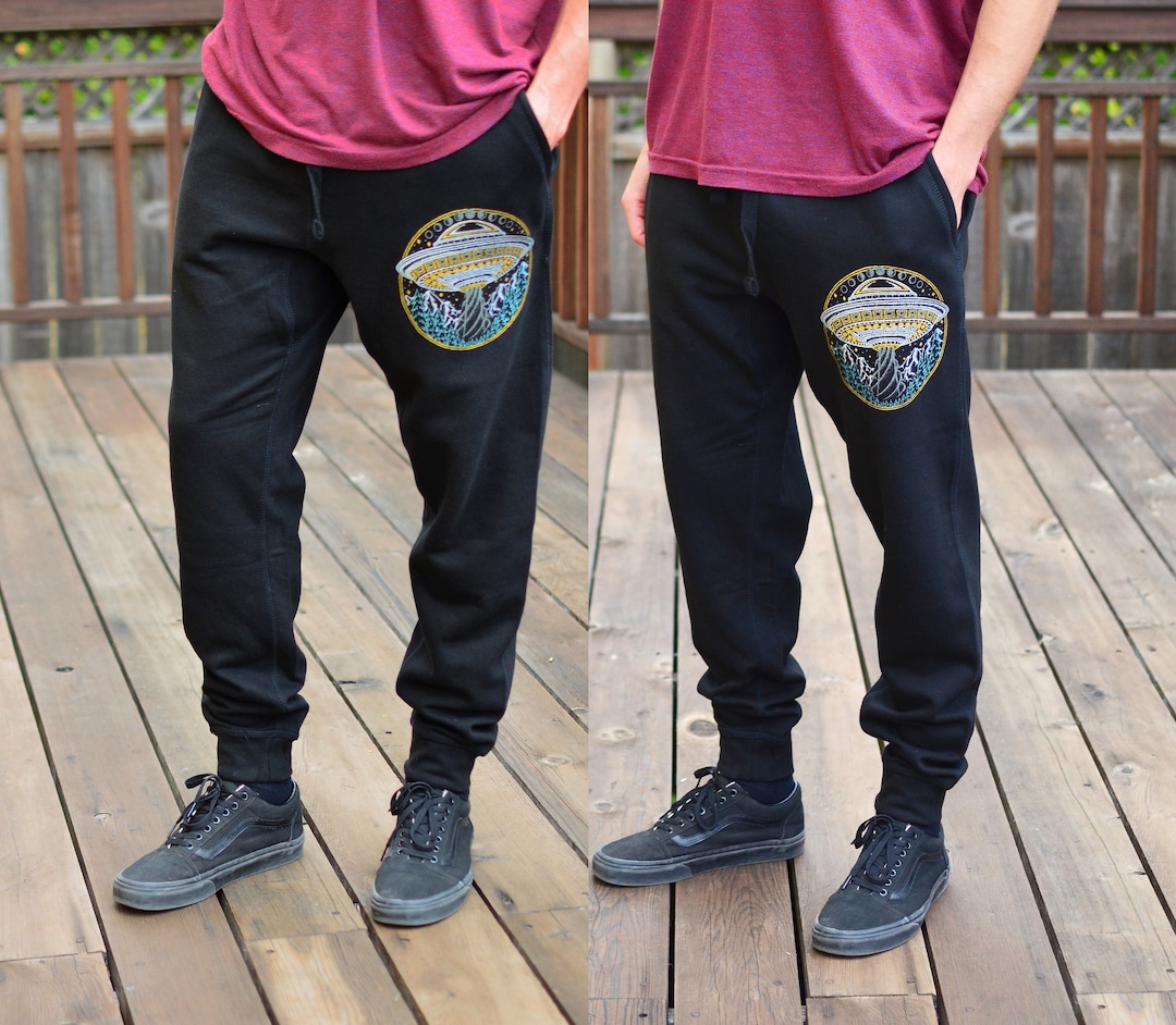 Glow in the Dark Alien UFO Joggers - Flying Saucer Joggers - Unisex ...