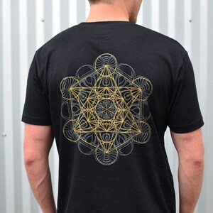 Glow in the Dark Metatron's Cube T-shirt - Sacred Geometry T-shirt ...