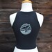 Glow in the Dark Whale Fitted Crop Top Sacred Geometry Crop - Etsy