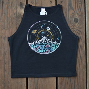Dinosaur Space Crop Top - Solar System Crop Top - Dino Crop Top ...