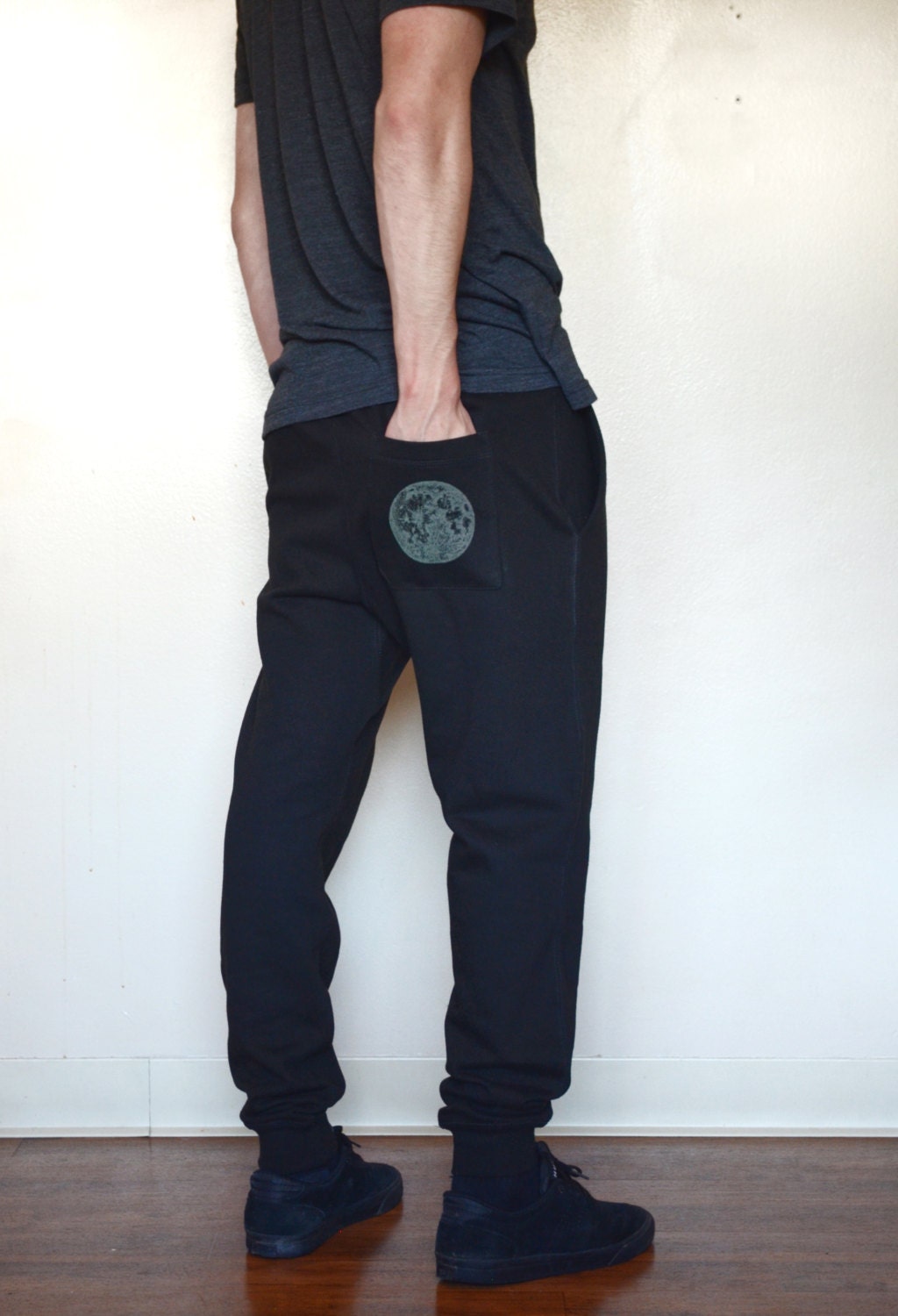 Glow in the Dark Moon-phase Joggers - Jogger Sweatpants - Festival ...