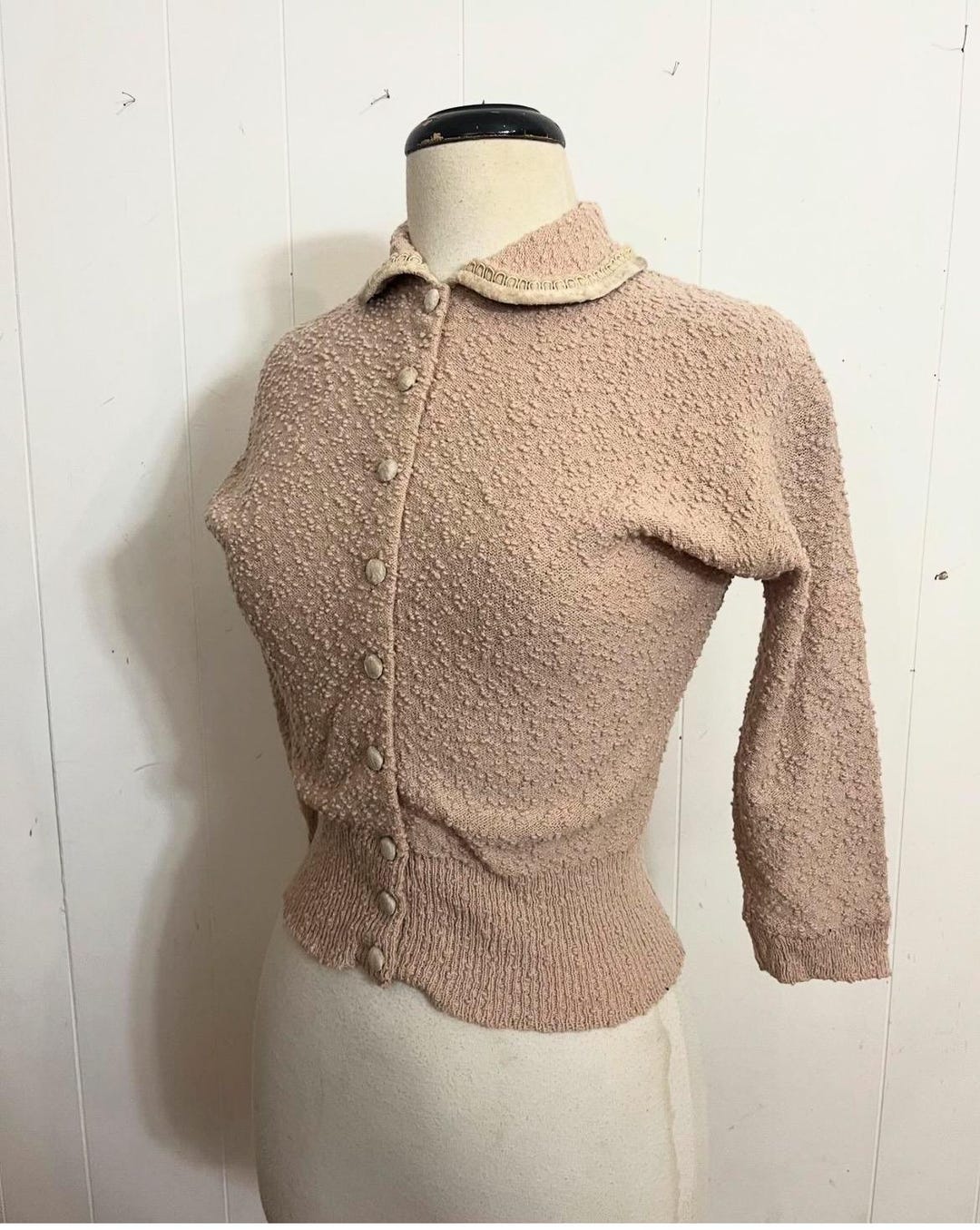 1950s Bad Girl Wool Boucle Sweater by “lass O’ Scotland” - Etsy