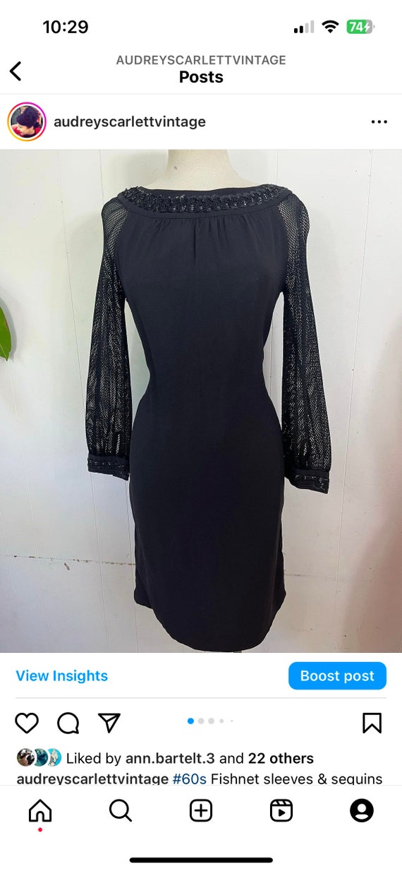 1960s fishnet dress - Gem