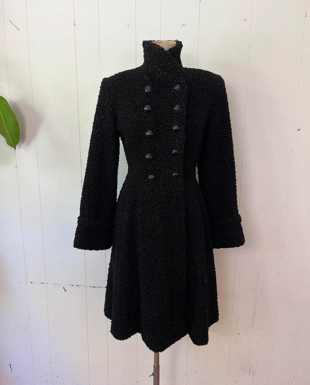1930s Wool Boucle Frock Coat With Two Sets of Buttons Fit and Flare Double Breasted - Etsy