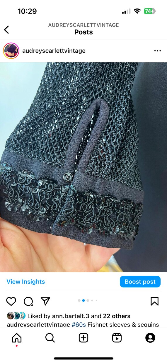 1960s fishnet dress - Gem