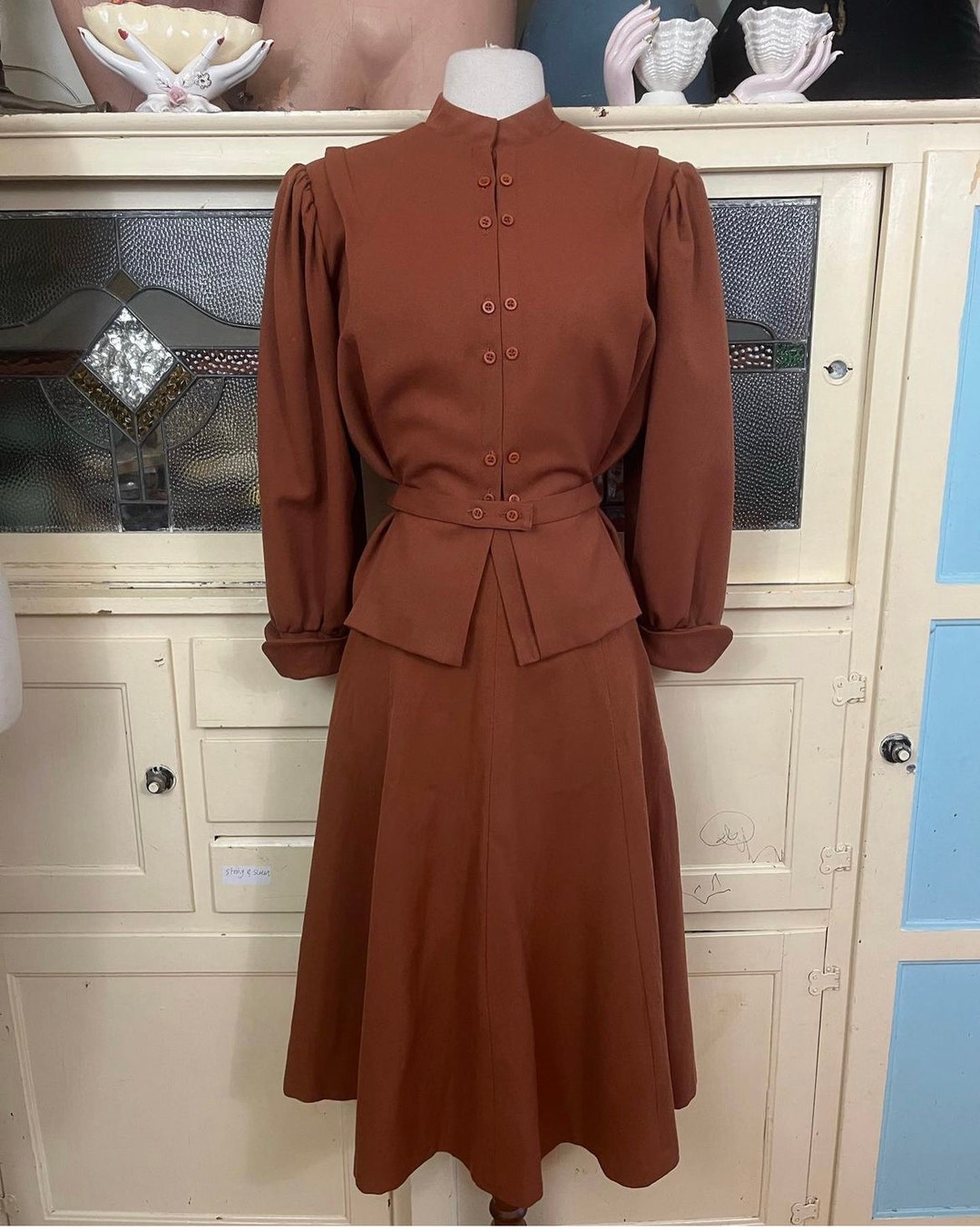 80s Weiss Rust Pure Wool Suit - Etsy