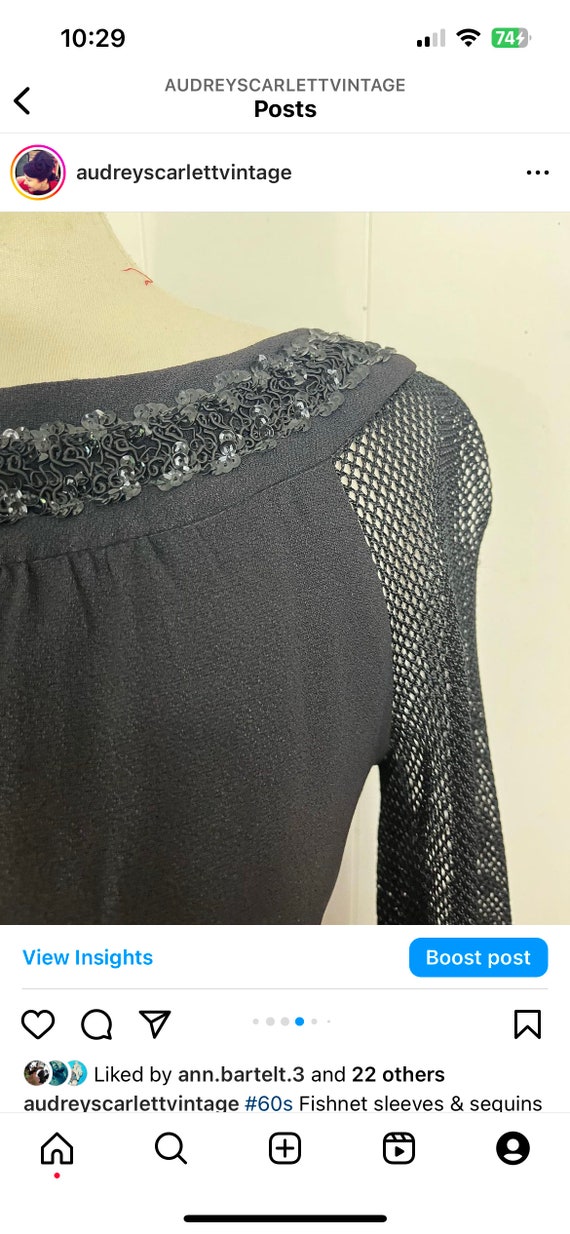 1960s fishnet dress - Gem