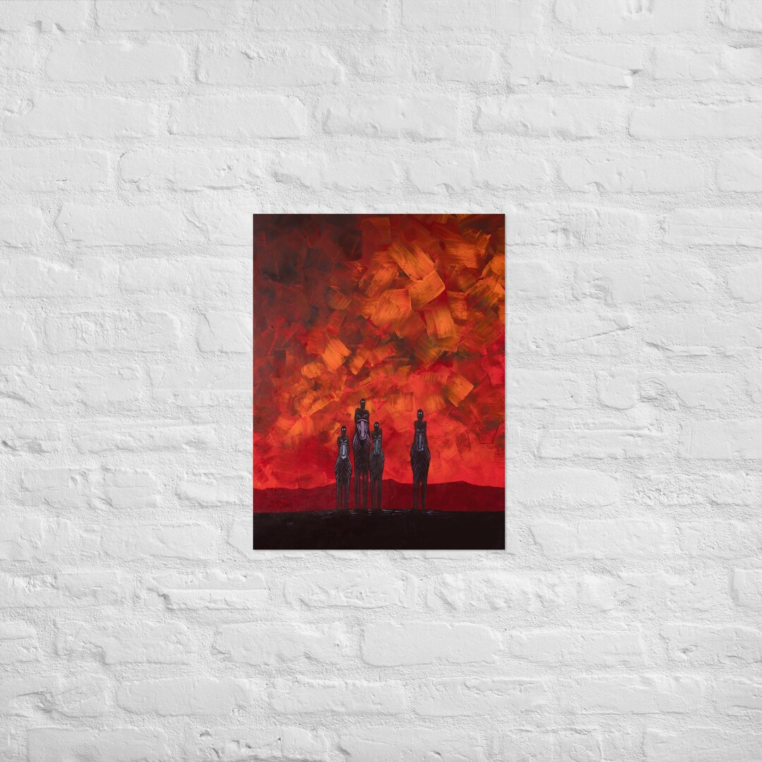 The Four Horsemen Matte Poster - Etsy